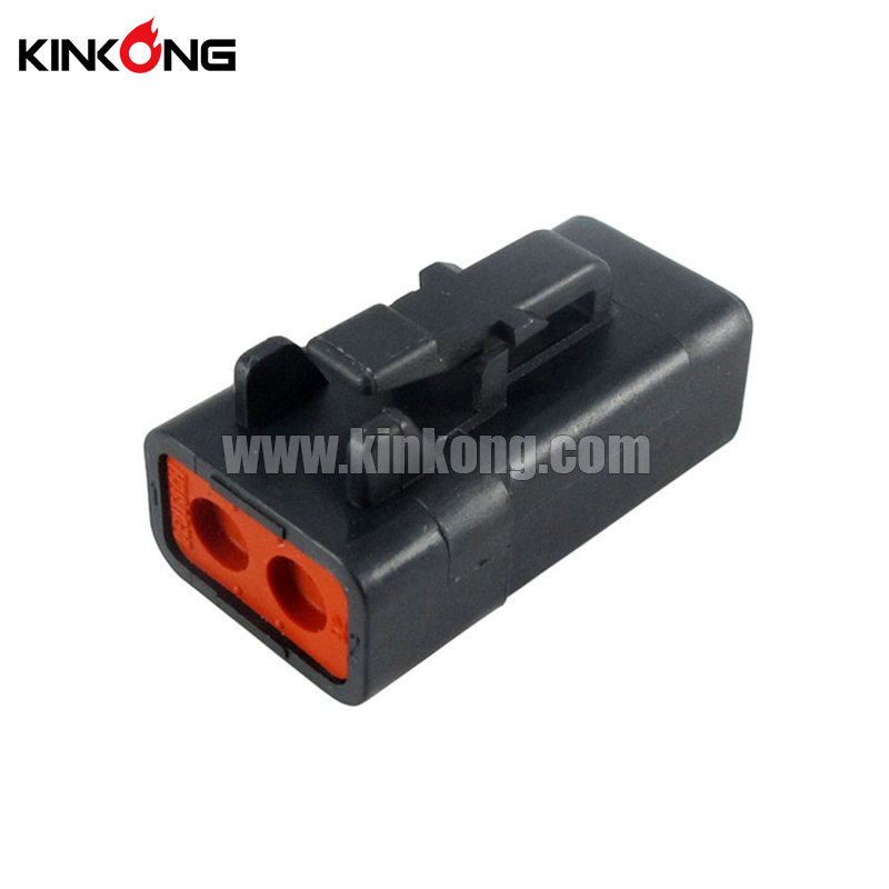DTP06-2S-E004 ATP06-2S-BLK Female 2 Pins Auto Connector - Kinkong