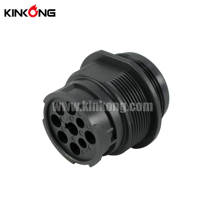 HD10-9-1939P-B022 Male 9 Pins Flange Mount Car Connector - Kinkong